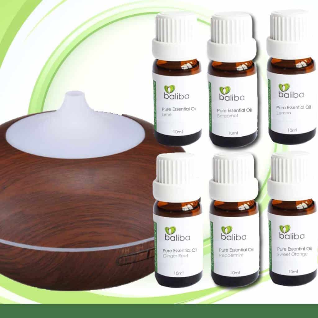 Essential Oil Detox Set | Essential Oils Diffuser Plus Six Oils